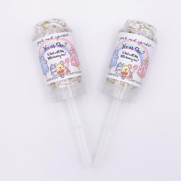 Party Supplies | Set Of 1 He Or She Reveal Confetti Popper Pops | Poshmark